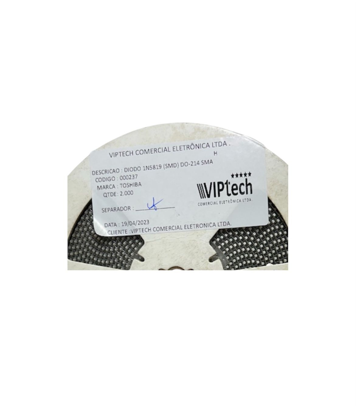 DIODO 1N5819 SMD DO214 SMA - Viptech Comercial Eletrônica